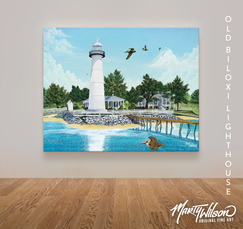 OLD BILOXI LIGHTHOUSE - FINE ART – Marty Wilson